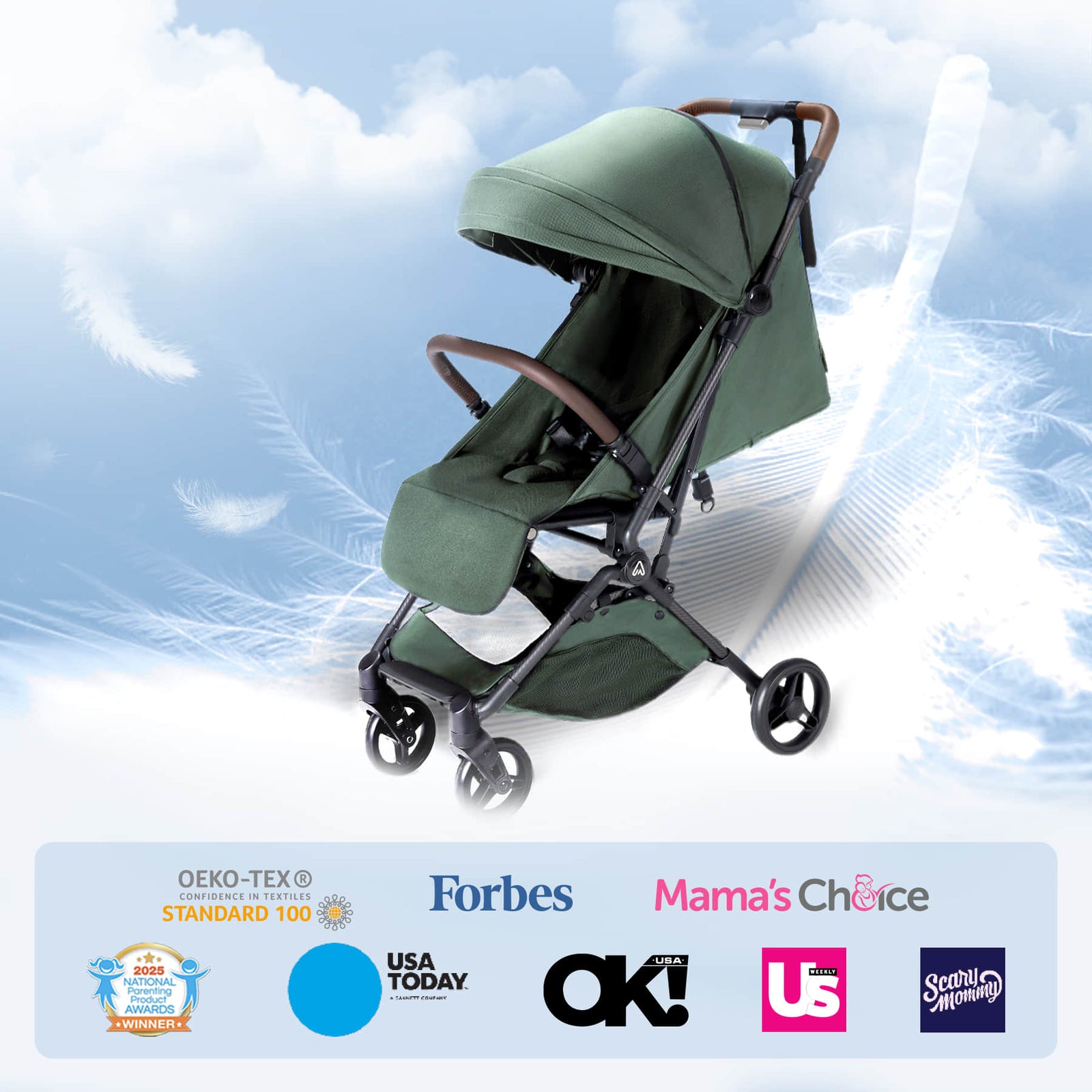 Ultra Air Carbon Fiber Lightweight Travel Stroller – MAMAZING